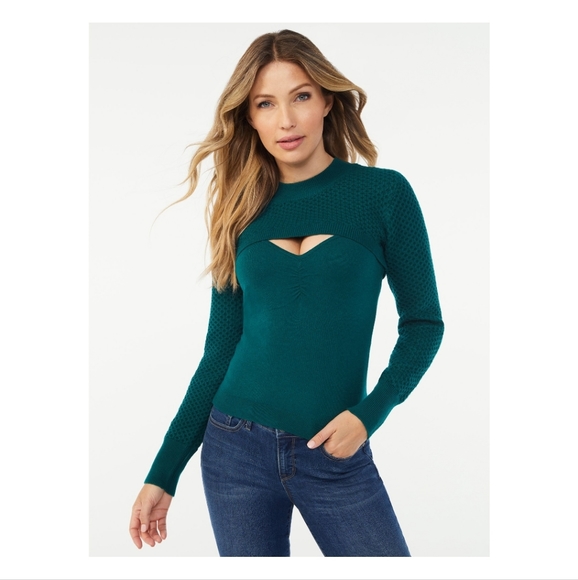 sofia by sofia vergara | Sweaters | Sofia Jeans By Sophia Vergara Womens Bolero Sweater Set 2 ...